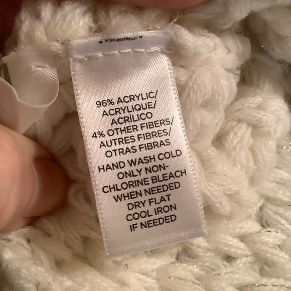 LOFT | Accessories | Loft Creamy White Knit Infinity Scarf With ...